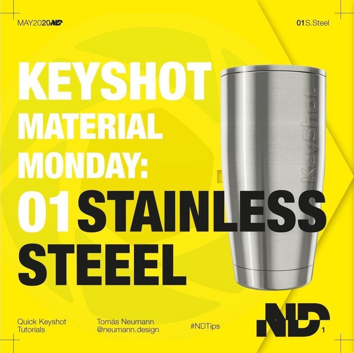 Keyshot Material Tutorial #1: Stainless Steel