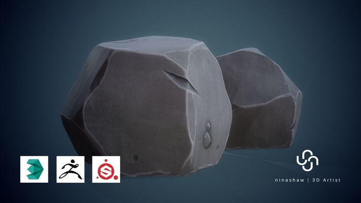 How to Make Stylized Rocks for Games | Easy and Simple