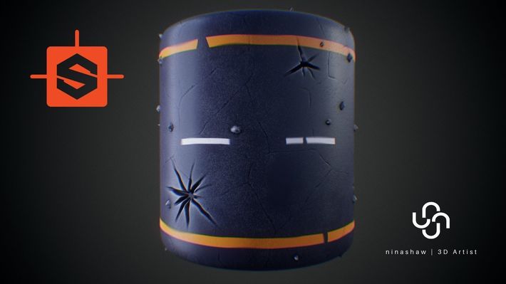 TIMELAPSE | Substance Designer Tutorial | Stylized Road