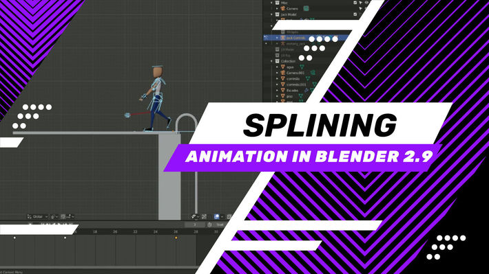Time lapse of splining animation