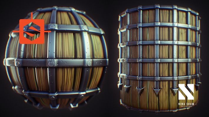 TIMELAPSE | Substance Designer Tutorial | Stylized Castle Gate