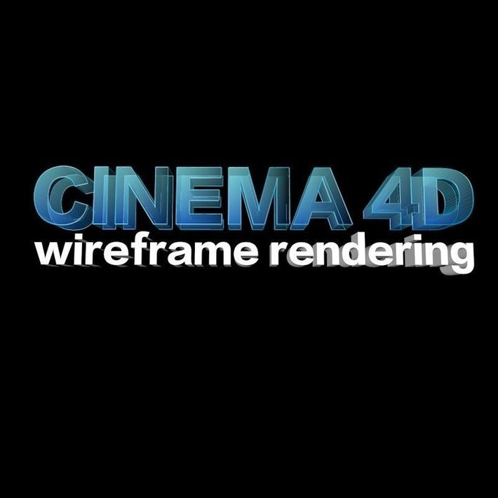 How to quickly achieve the C4D in the wireframe rendering (3)