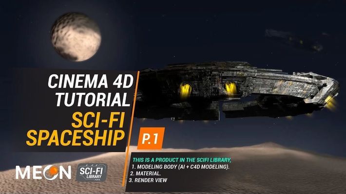Cinema 4D Tutorial Spaceship Modeling