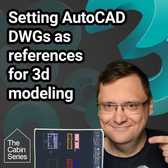Setting AutoCAD drawings as references for modeling architecture in 3ds Max