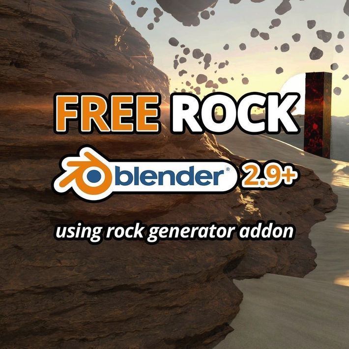 How to make rocks in Blender 2.9+ with rock generator addon