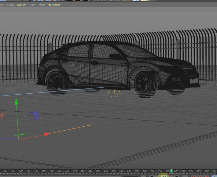 Car Animation Cinema 4D