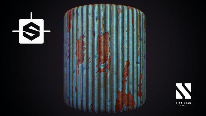 TIMELAPSE | Substance Designer Tutorial | Rusty Metal Sheets