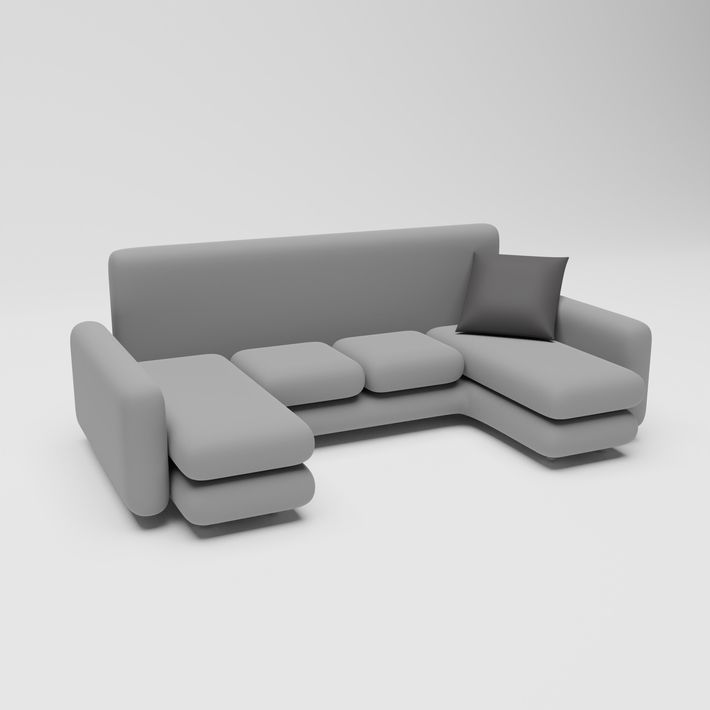 Modeling sofa in blender