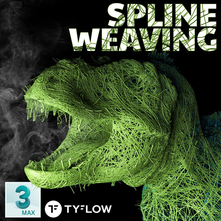 tyFlow spline weaving effect breakdown 3ds Max tutorial