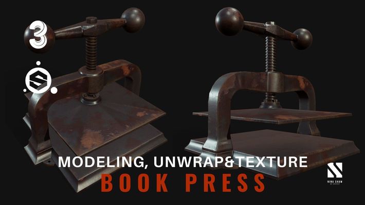 Game Asset Book Press | Autodesk3dsMax/SubstancePainter