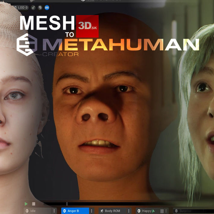 3d.sk Scan Mesh to Metahuman in Unreal Engine 5. How to create a human ...