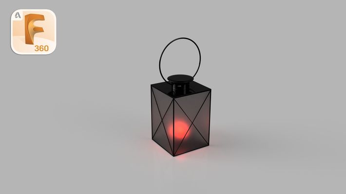 How to Create a Realistic looking 3D Lantern in Fusion 360