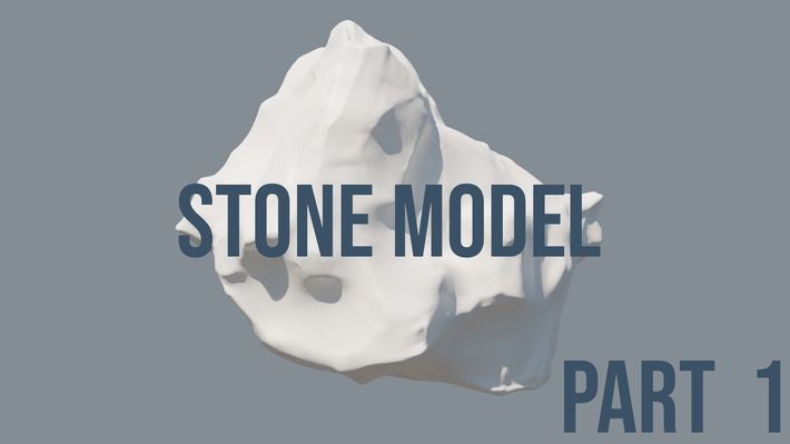 Blender Tutorial- low poly stone model part 1