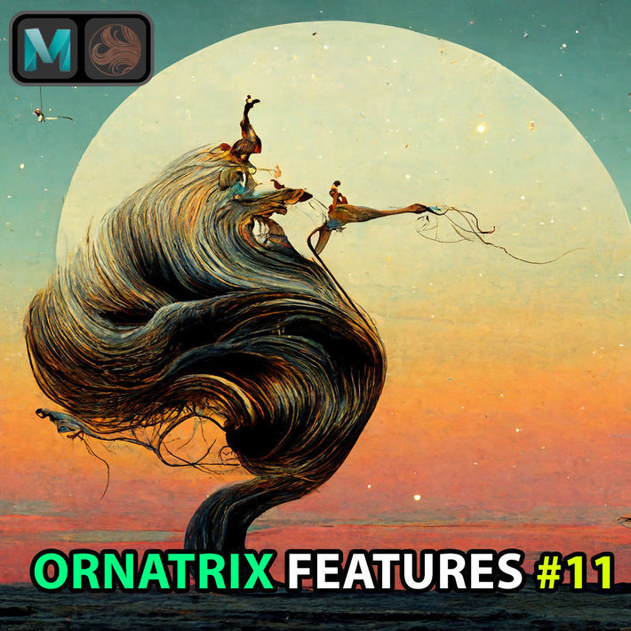Ornatrix Features #11 - Push Away From Mesh for Edit Guides in Maya.