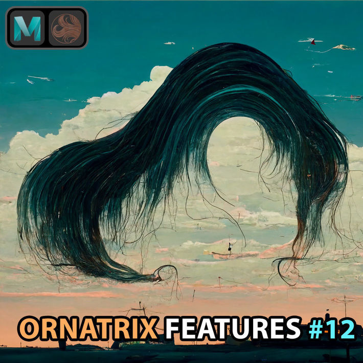 Ornatrix Features #12 - Auto Push Away From Mesh for Edit Guides in Maya.