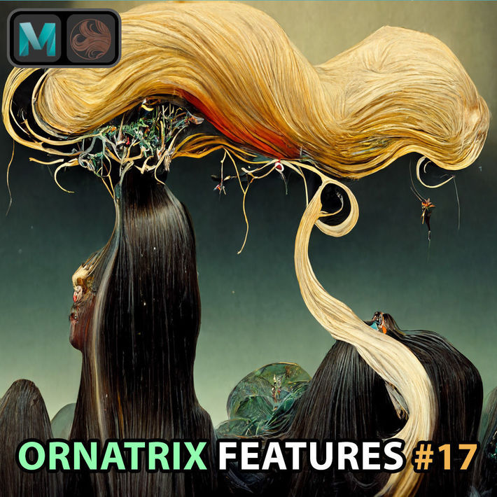 Ornatrix Features #17 - Move Elastic Mode in Maya.
