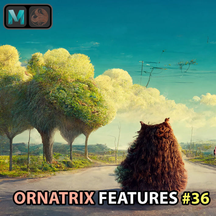 Ornatrix Features #36 - Surface Comb Parting in Maya.