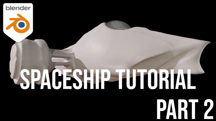 Hard surface modelling with Blender 3.1 Spaceship tutorial Part 2