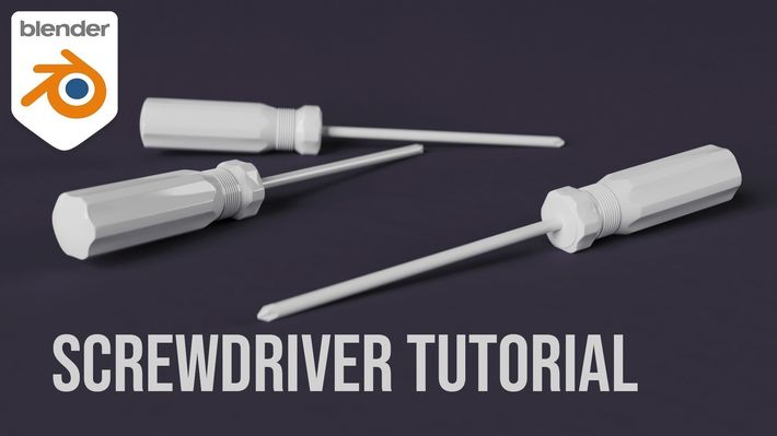 How to do a Screwdriver 3D model High Details in Blender 3.1 Beginner Tutorial