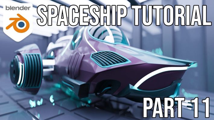 Blender 3.1 Spaceship tutorial Subdivision [Part 11]