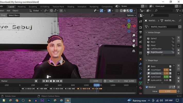 How to speak any 3d charecter in blender ! Easy Facial Rig in Blender ...