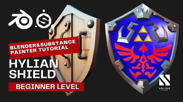 Hylian Shield Blender/SubstancePainter