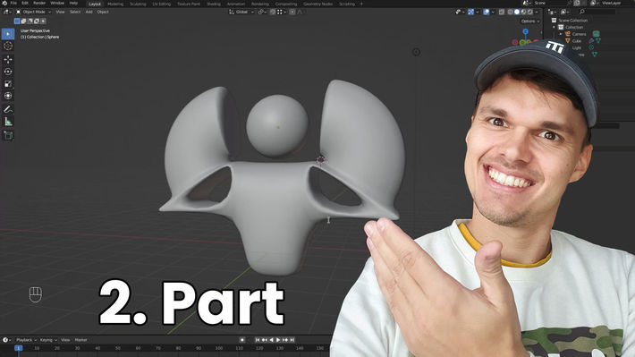 2. Blender beginner tutorial - basics of box modeling (3.3+ Blender)