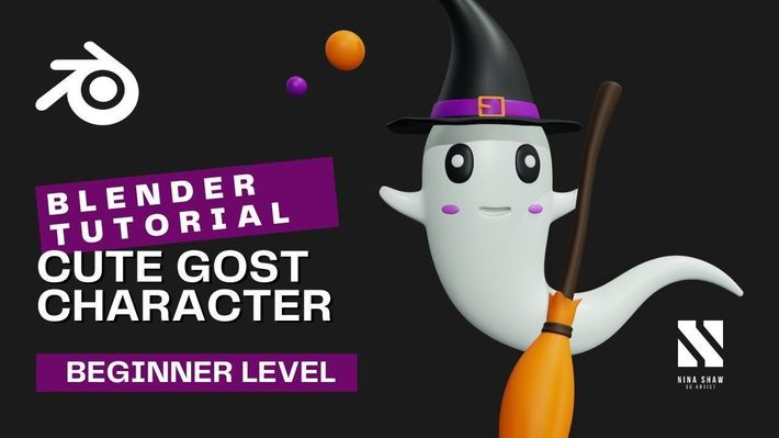 Halloween Edition | Cute Ghost Character | Blender Tutorial