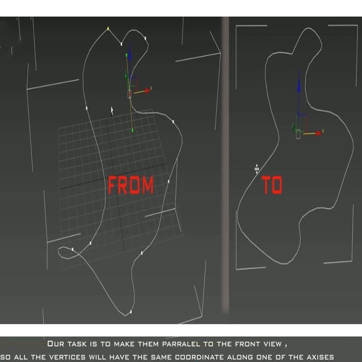 How to make 3D spline planar, or align vertices of the spline to have the same coordinate in 3Ds Max