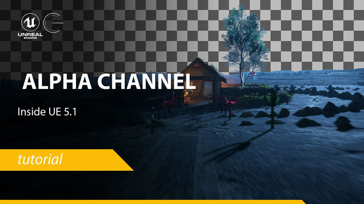 How to get Alpha channel inside Unreal Engine 5.1 - 3 different methods.