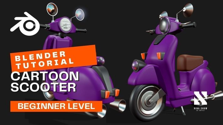 Cartoon Scooter | Blender Tutorial