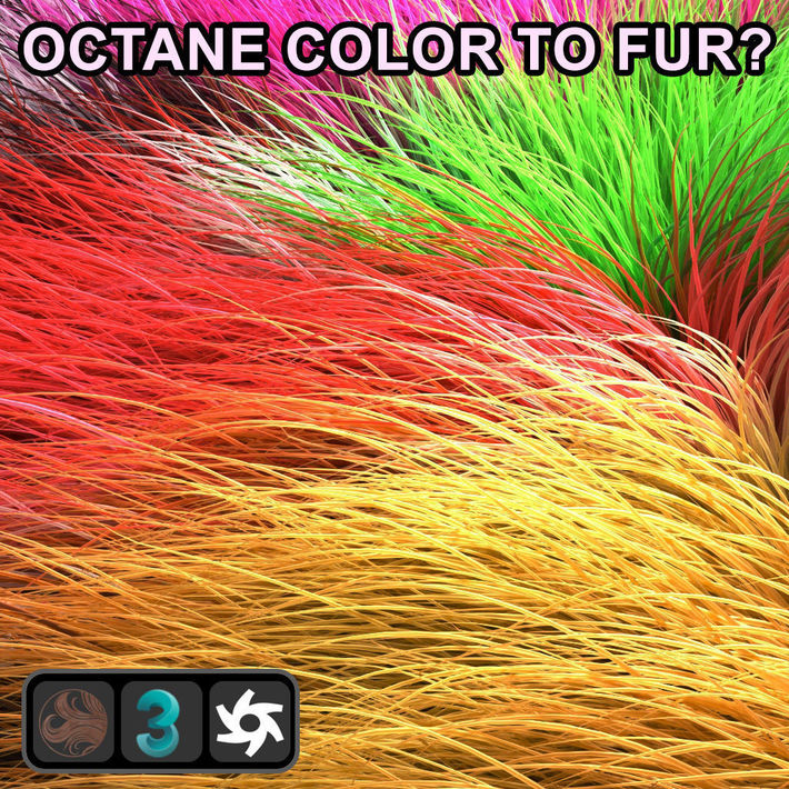 Learn How to Apply Color to Fur or Hair using Ornatrix/3ds Max/Octane