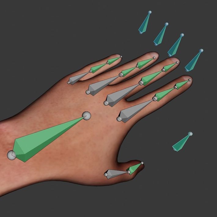 Blender 3.4 Hand & Finger Rig