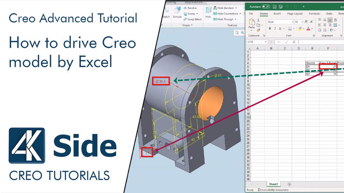 How to drive Creo model by Excel