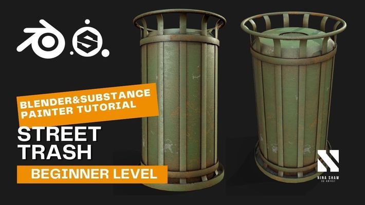 Game Asset Street Trash | Blender/SubstancePainter