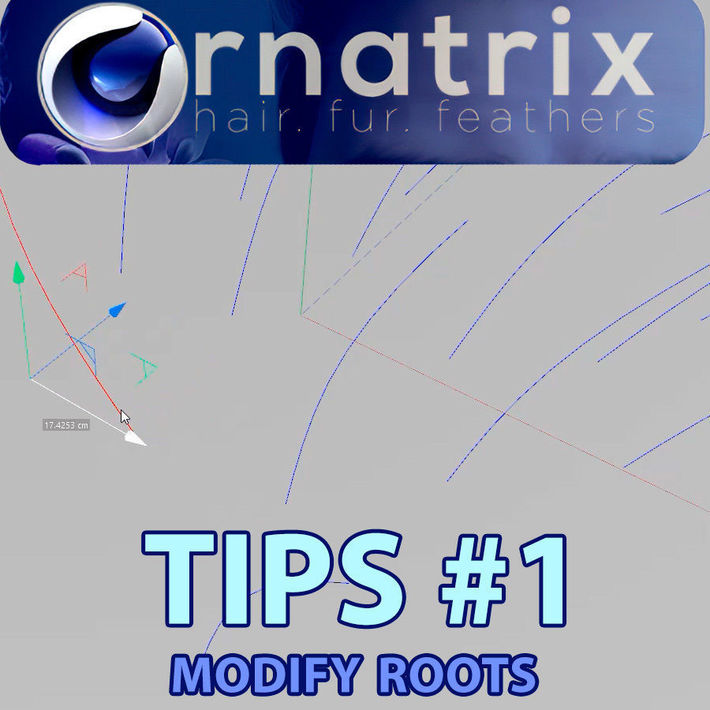 Ornatrix C4D: How to use Modify Roots option in Edit Guides?