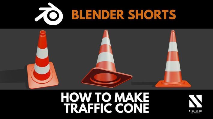 Blender Short | How to make a Traffic Cone