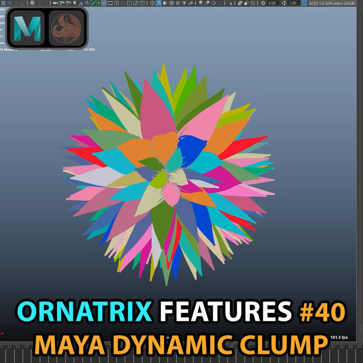 Ornatrix | Maya: New Dynamic Clump feature in v4