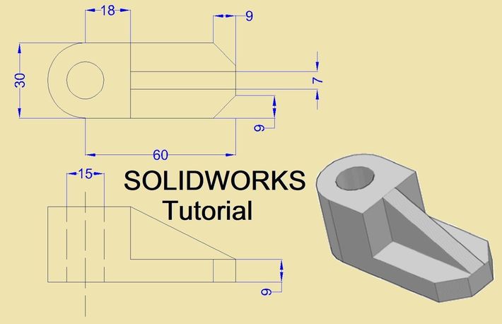 Modeling a Simple Part in SOLIDWORKS