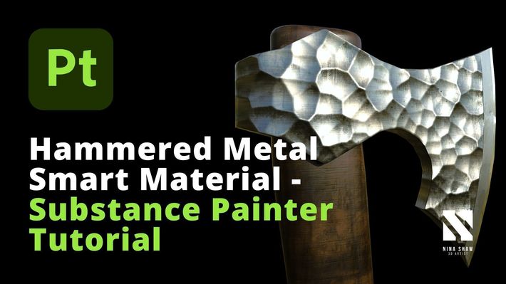 Hammered Metal Smart Material | Substance Painter Tutorial