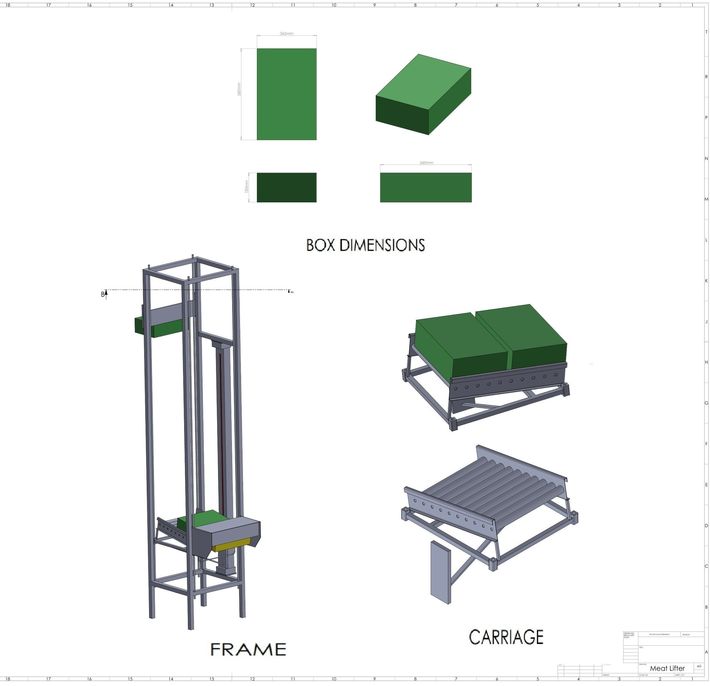 Modeling a Pneumatic Box Lifter