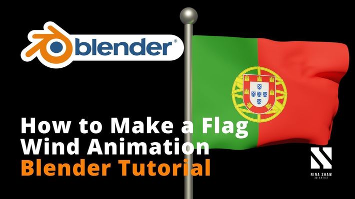 How to make a Flag Wind Animation | Blender Tutorial