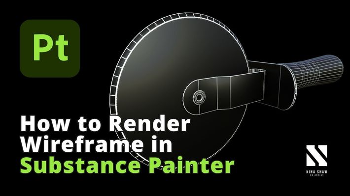 How to Render Wireframe in Substance Painter