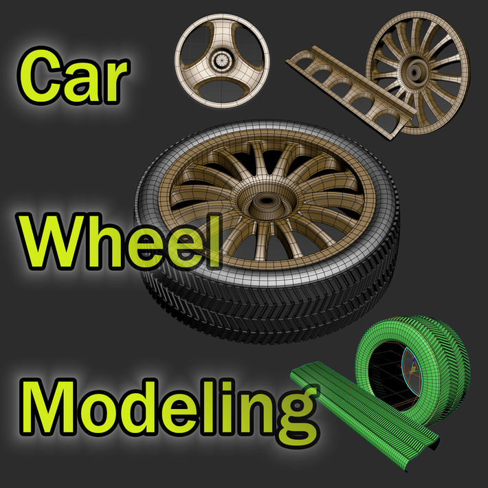 How to make a 3D car wheel model