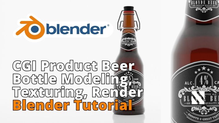 CGI Product Beer Bottle | Modeling, Texturing, Render