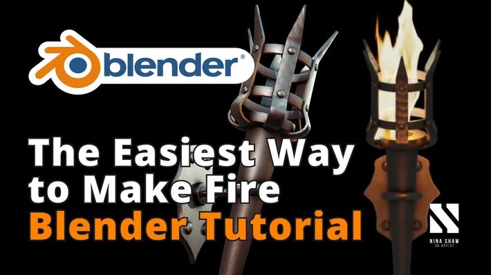 The Easiest way to Make Fire Blender Tutorial