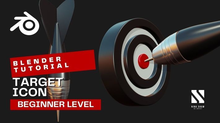 Target Icon | Modeling and Texturing | Blender Tutorial