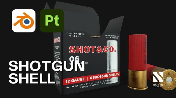 Shotgun Shell | Blender/Substance Painter