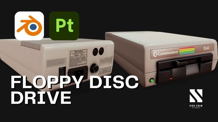 Floppy Disc Drive | Blender/SubstancePainter