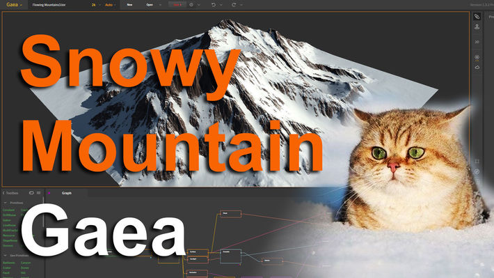 Realistic Snowy Mountain in Gaea and 3ds Max